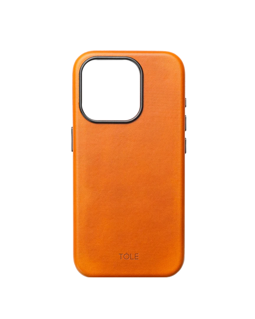 Tan Premium leather iPhone Case - iPhone 15 Pro